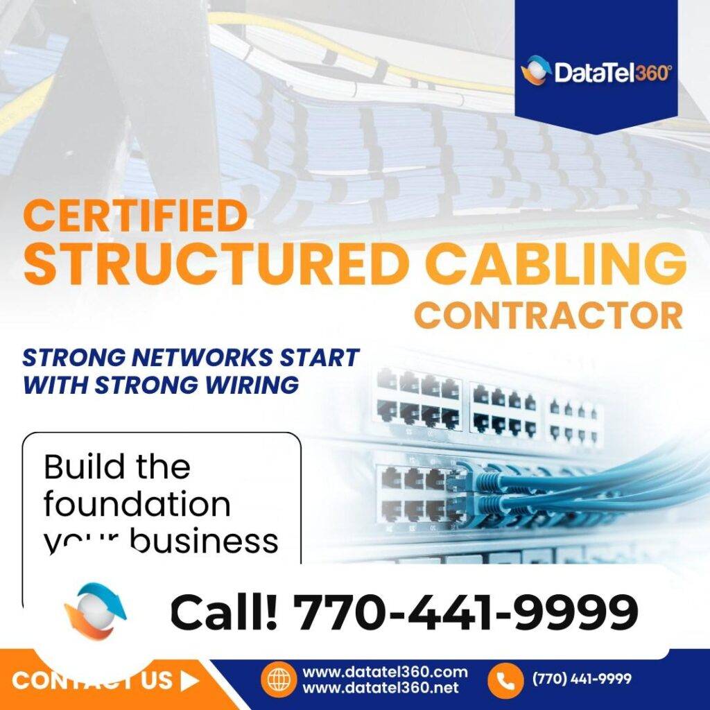 Cat 6 Structured Cabling in Atlanta | DataTel 360 | Telecom & Network ...